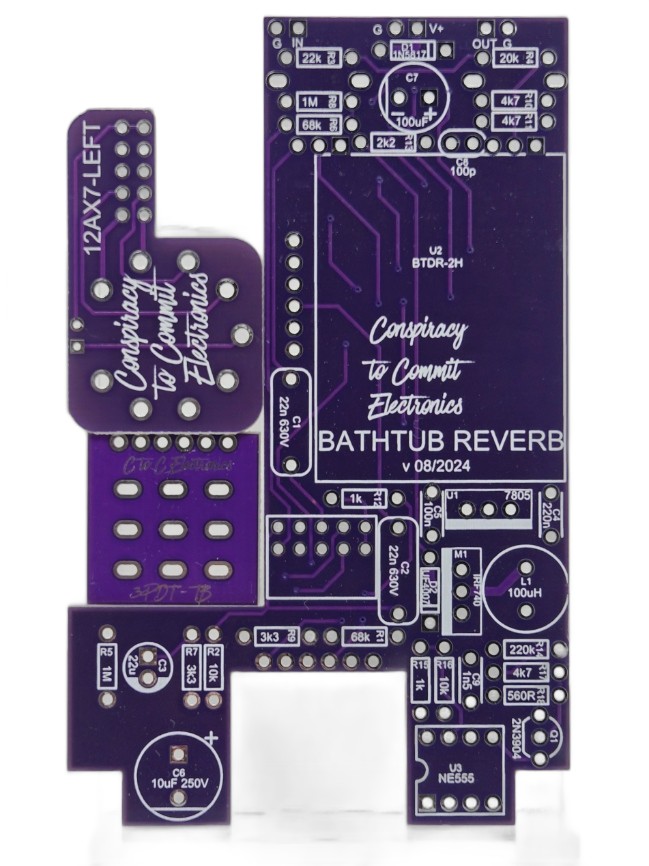 Bathtub Reverb PCB Set – Conspiracy to Commit Electronics
